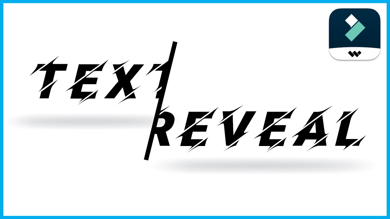 Mask Text Reveal Animation in Filmora X - YouTube