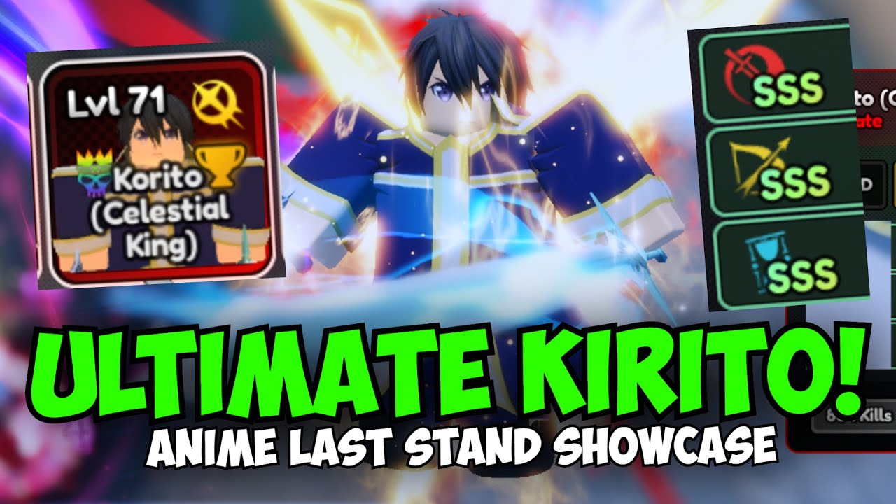 [NEW CODE] Getting NEW ULTIMATE KIRITO Evo in Anime Last Stand! - YouTube
