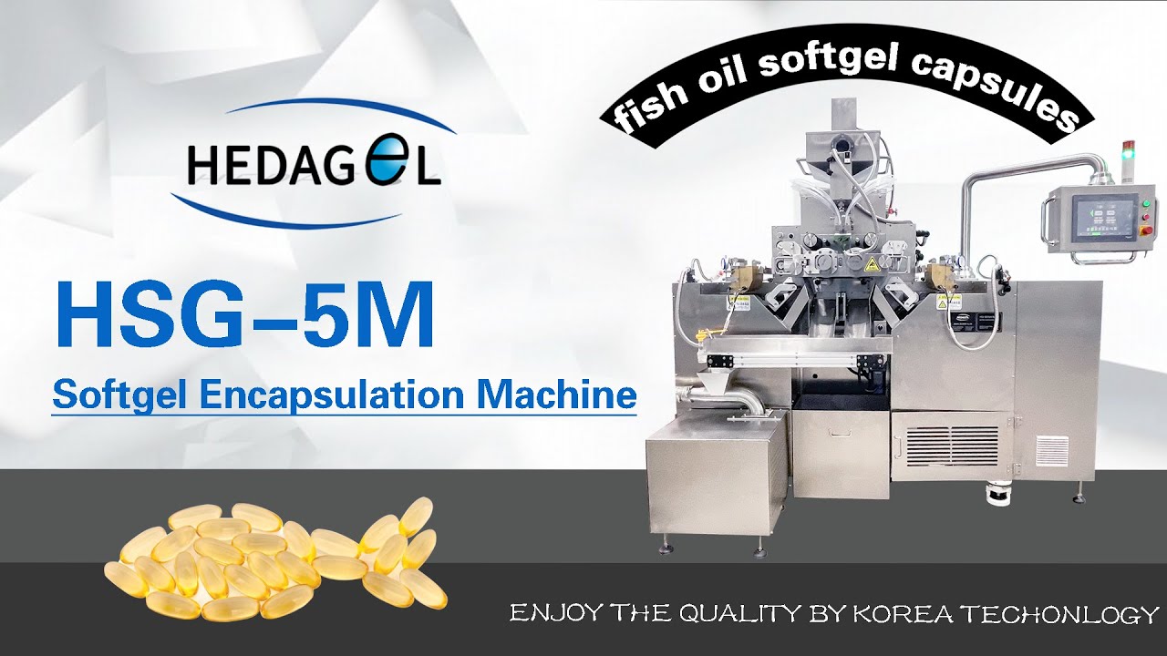 HEDAGEL HIGH SPEED FISH OIL SOFTGEL ENCAPSULATION MACHINE - YouTube