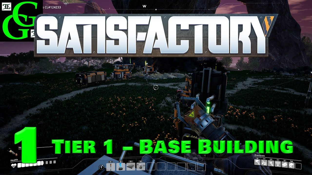 Satisfactory - Tier 1 - Base Building - Walkthrough - Part 1 - YouTube