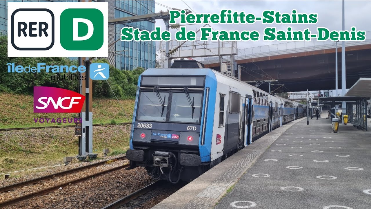 RER D Z20500 IDFM Le Trajet Entre Pierrefitte-Stains ️Stade de France ...
