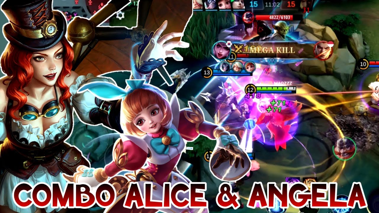 COMBO ALICE & ANGELA !!! META TERBAIK UNTUK PUSH RANK AUTO WINSTREAK ...