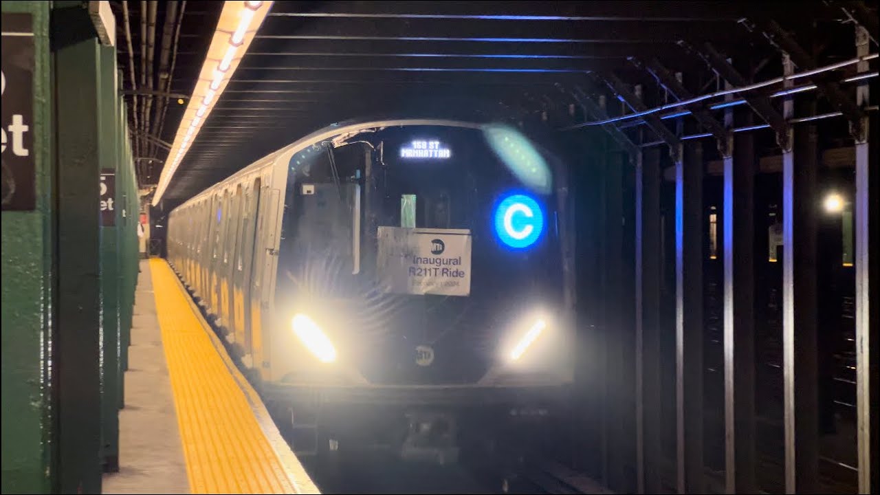 MTA New York City Subway 168 Street Bound Kawasaki R211T Open Gangway ...