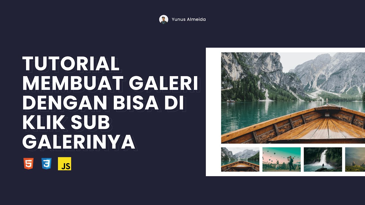 Tutorial Bikin Gallery Dengan Html Css Js Click Preview Image Youtube
