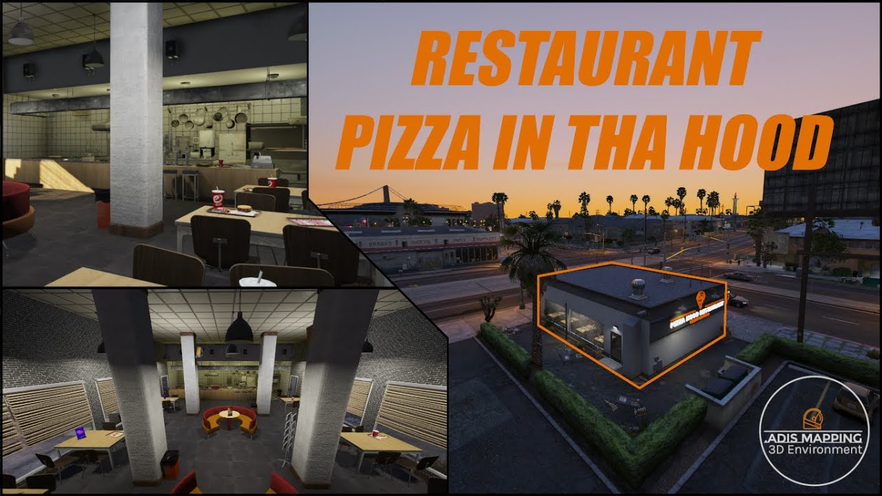 GTA 5 | Pizza Restaurant | MLO Interior - YouTube