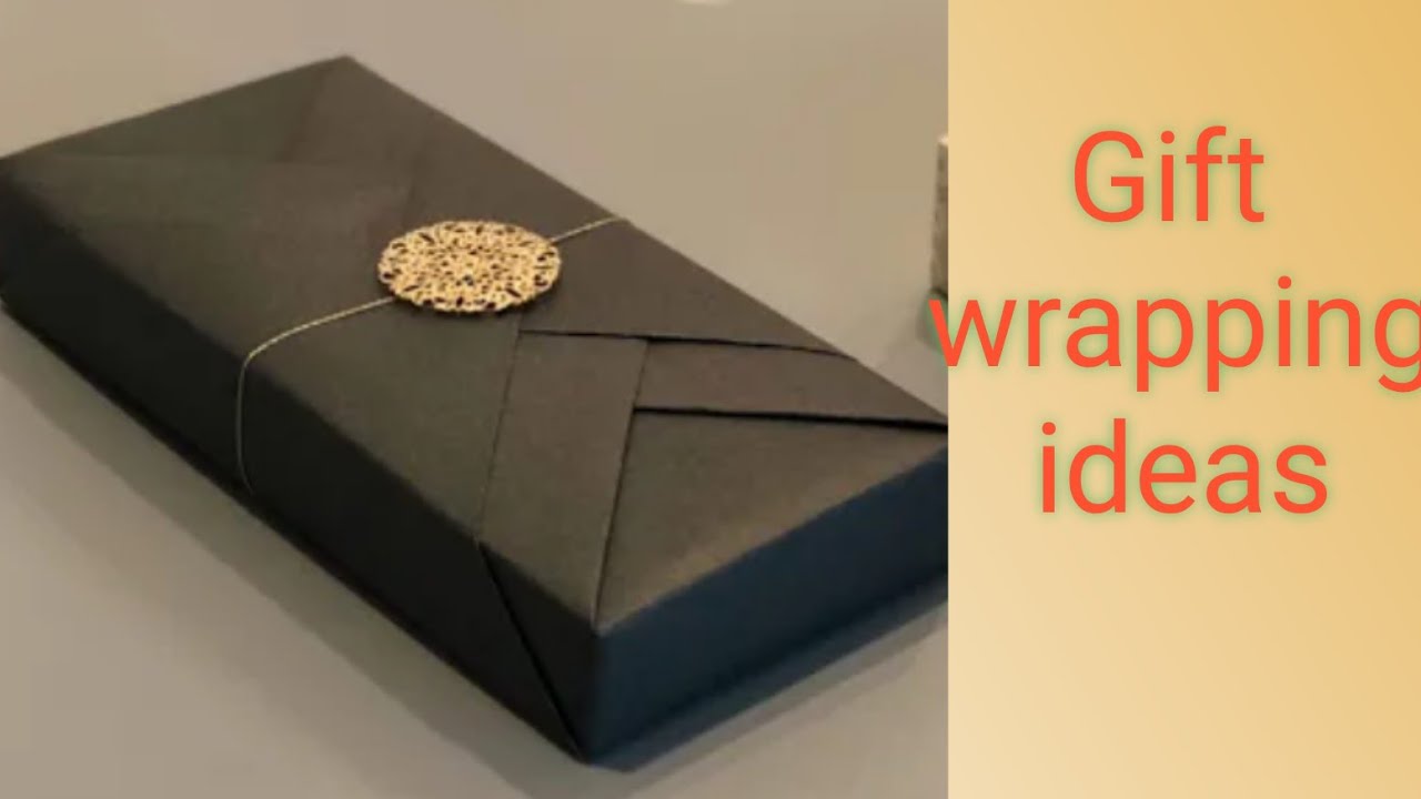 No Tape Stylish Gift Wrapping | rectangular Gift wrapping ideas - YouTube
