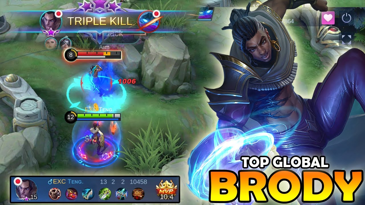 BRODY best SKILL COMCO / best BUILD - TOP GLOBAL BRODY by Teng. / MLBB ...