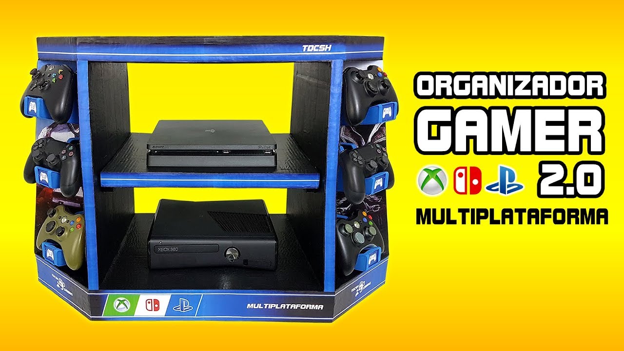 ORGANIZADOR GAMER 2.0 | Mueble para VIDEOJUEGOS | MANUALIDADES ...