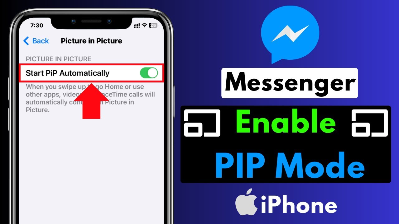 How To Enable Picture-in-Picture on Messenger on iPhone | Turn On ...