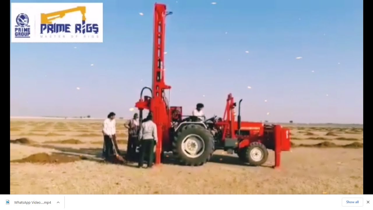 TRACTOR AUGUR DRILLING RIG PTPR || PRIME RIGS || - YouTube