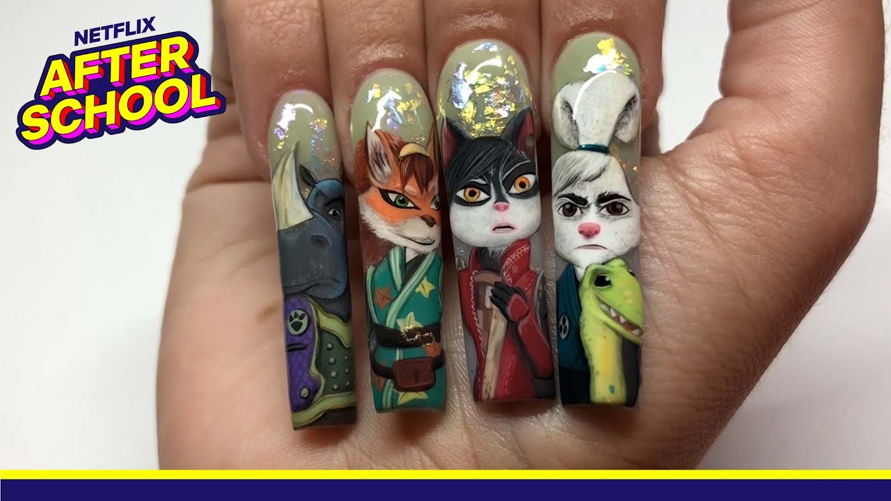 GLOW IN THE DARK NAILS 💅 Inspired by Samurai Rabbit: The Usagi ...