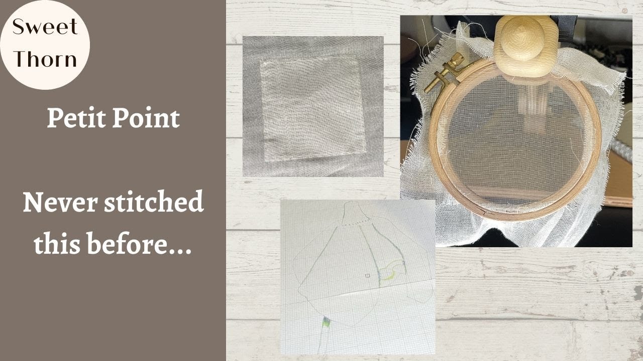 Petit Point embroidery - getting started - YouTube