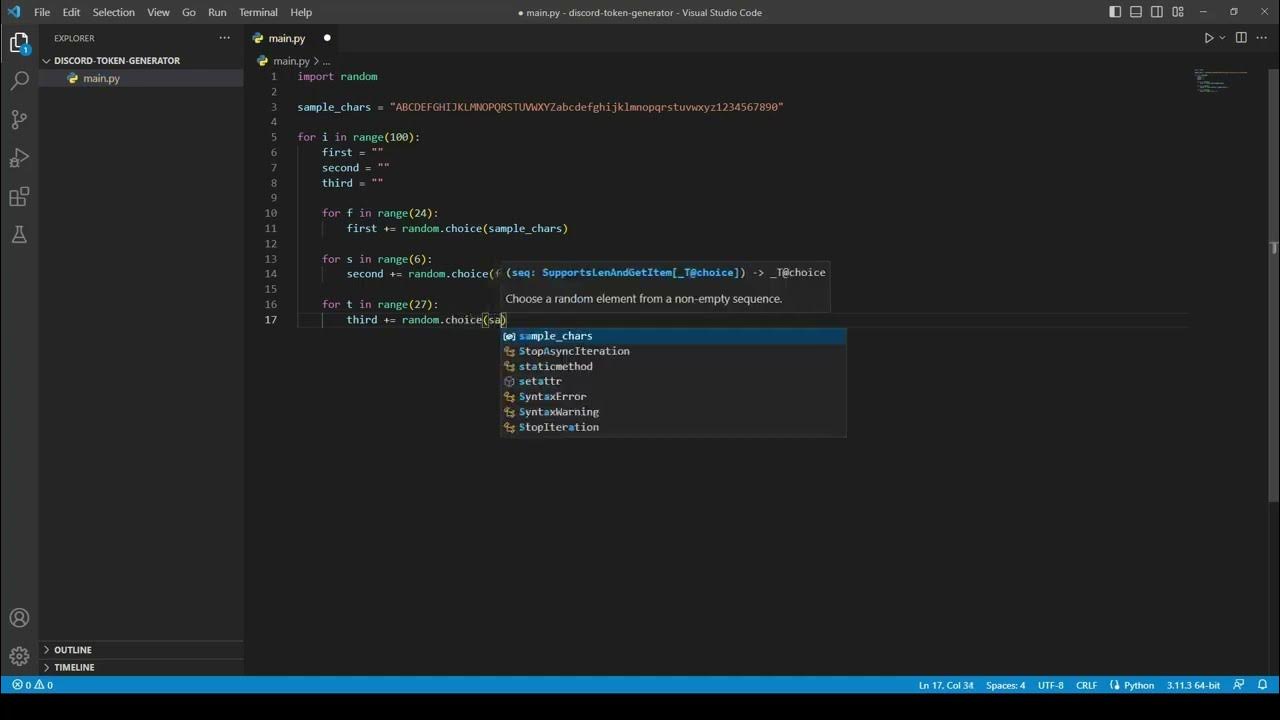 Discord Token Generator in Python💸 - YouTube
