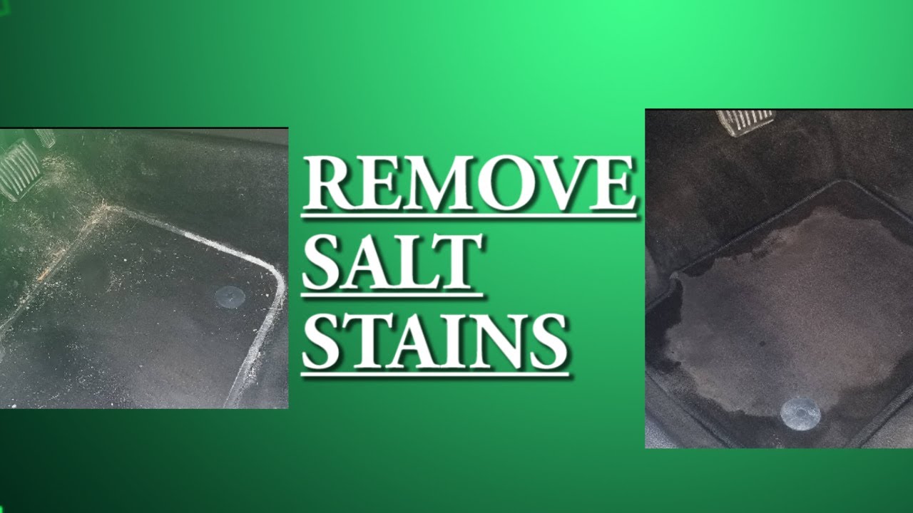 How to remove Salt Stains from your Carpet! - YouTube