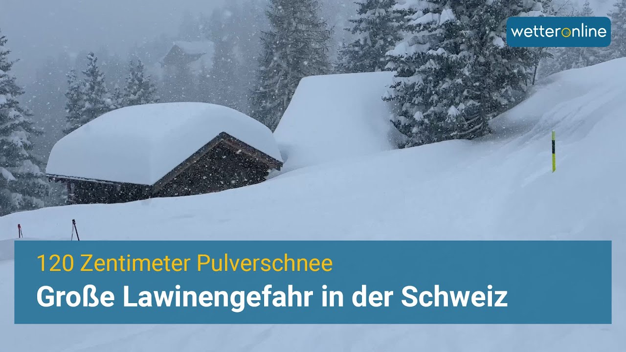 Schneemassen und hohe Lawinengefahr: Tiefer Winter in der Schweiz - YouTube