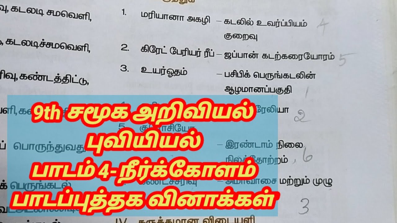 9th Social Lesson 4 Book Back Answers YouTube 9th-social-lesson-4-book-back-answers-youtube
