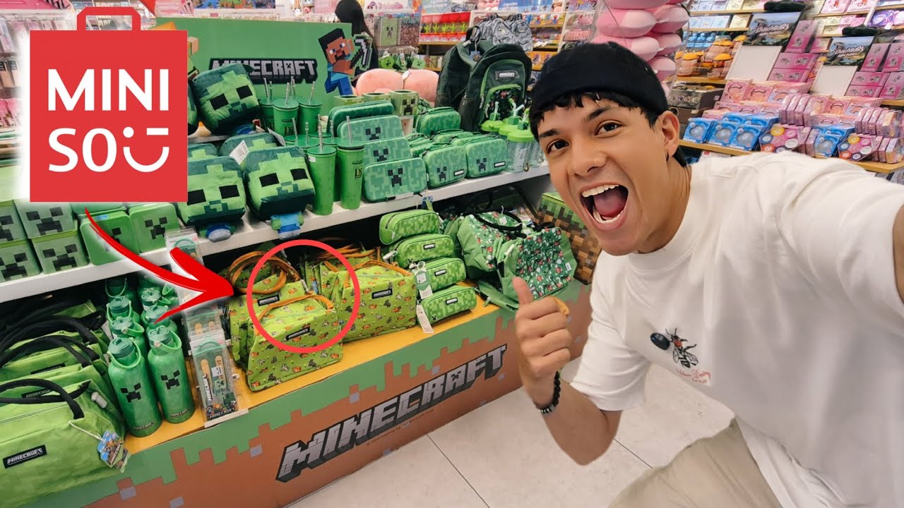 ¡La NUEVA colección de MINECRAFT en MINISO está INCREÍBLE! 😱 - YouTube