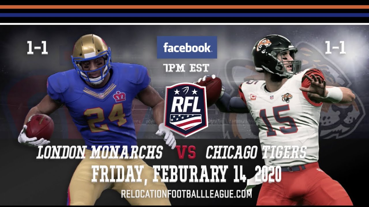 RFL Season 5 Week 3 Friday Night London Monarchs Vs Chicago Tigers rfl-season-5-week-3-friday-night-london-monarchs-vs-chicago-tigers