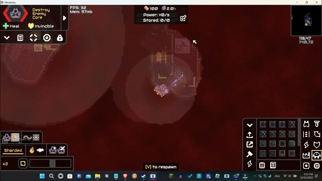 Mindustry V7 - aeria vs t5 air unit - YouTube