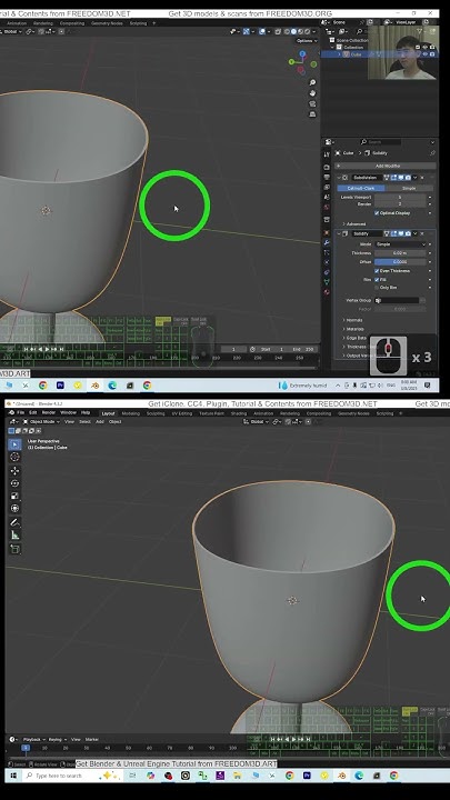Blender Glass 3D Modeling Tutorial #blender #3dmodeling #glass #tutorial - YouTube