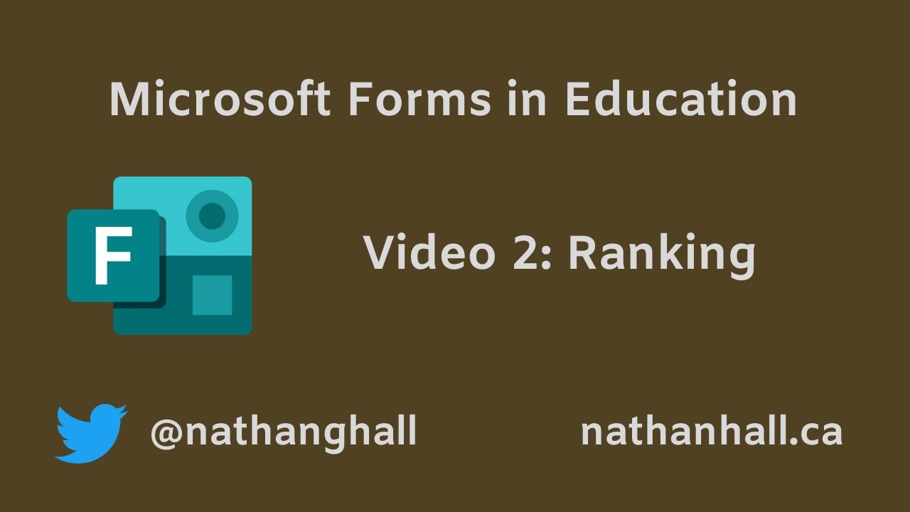 Microsoft Forms in Education - Video 2: Ranking - YouTube
