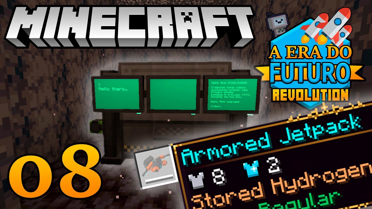 Jetpack e Digital Miner #08 - A Era do Futuro: Revolution (Minecraft 1.16 com Mods) - YouTube