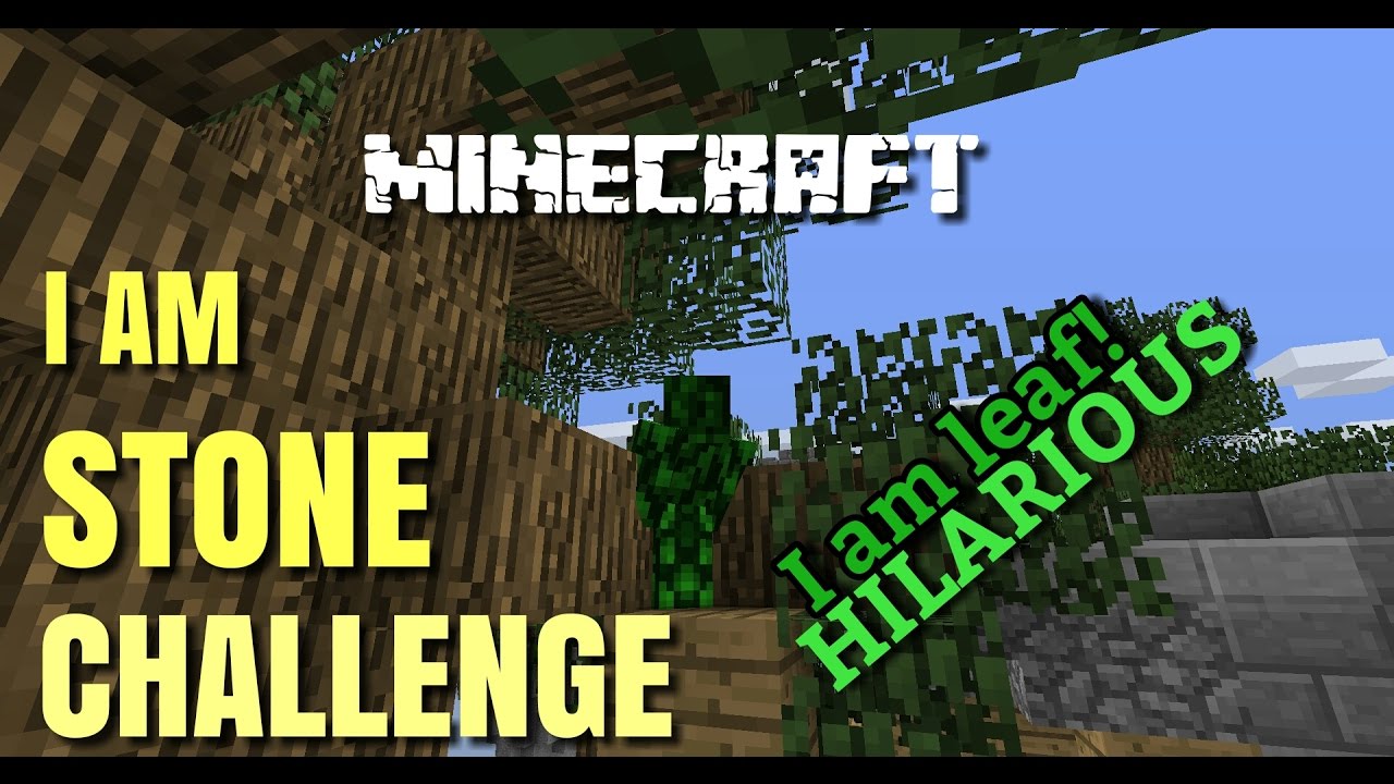 Minecraft skywars #10 (I AM STONE CHALLENGE) I AM LEAF! (HILARIOUS ...