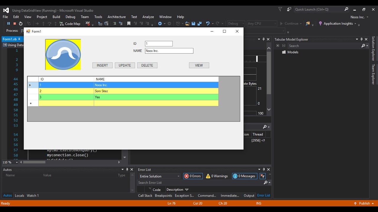 Insert and View Image Using Database in Visual Basic - YouTube
