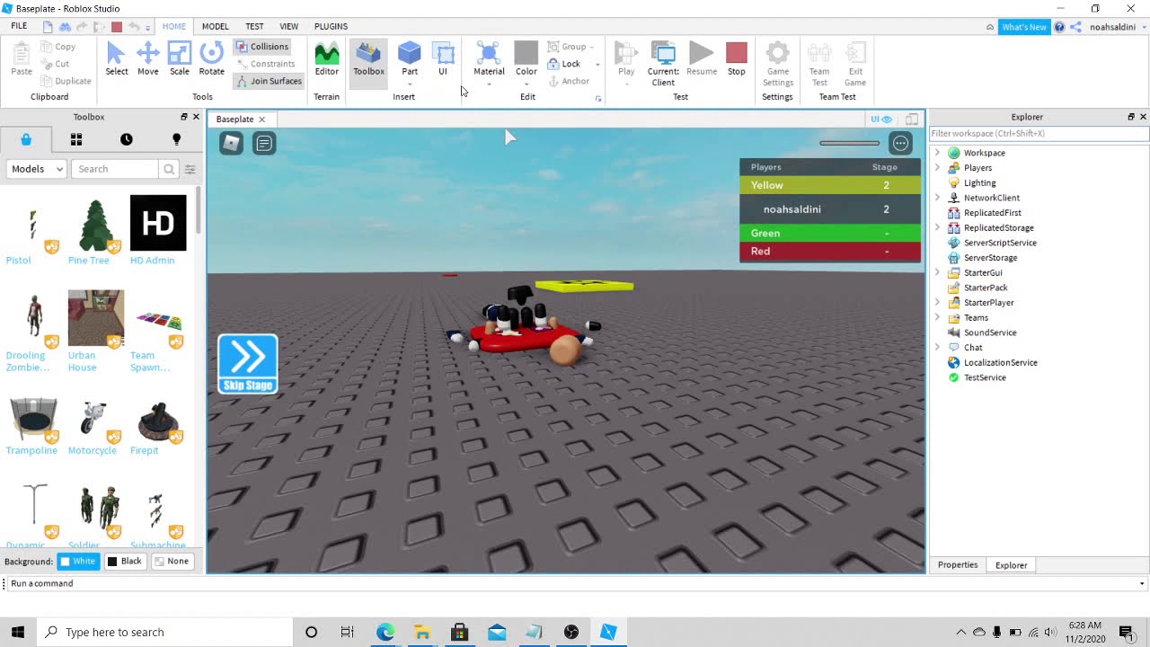 How make a skip stage gui! - YouTube