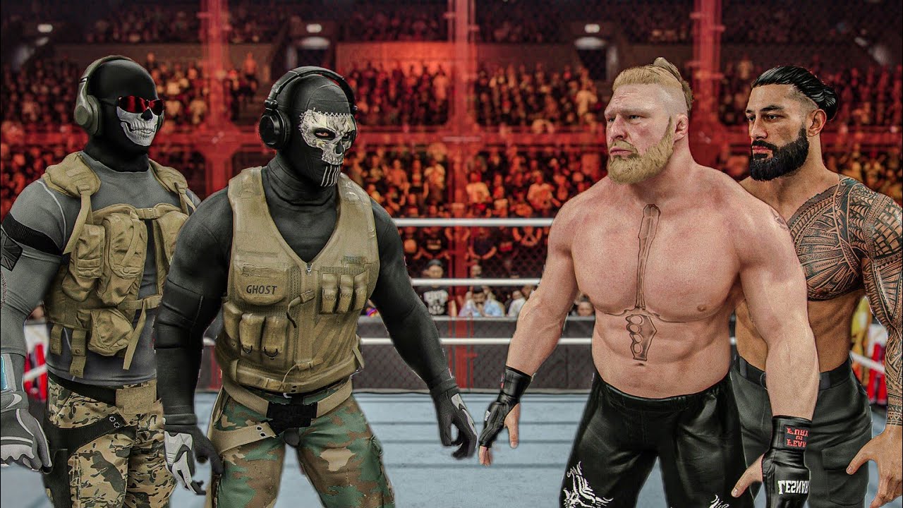 Team WWE vs Call Of Duty Ghosts - YouTube