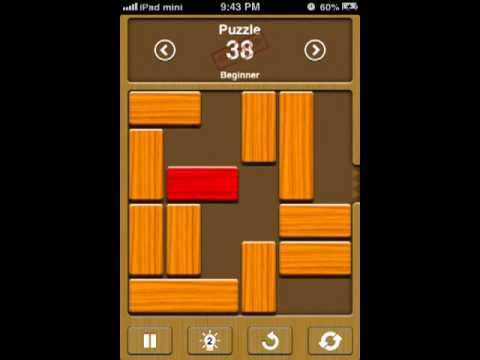 Unblock me solution beginner level 38 - YouTube