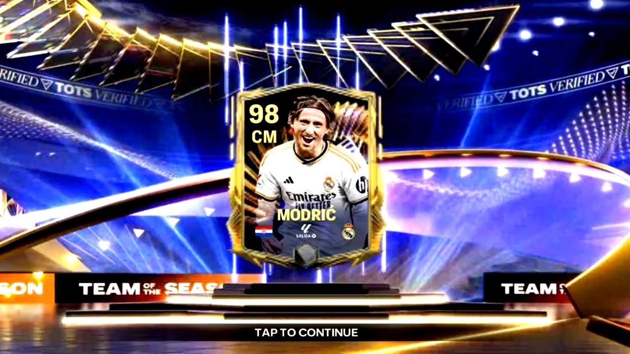 I PACKED 98 TOTS MODRIC FROM A FREE PACK! LUCKIEST TOTS PACK FC MOBILE ...