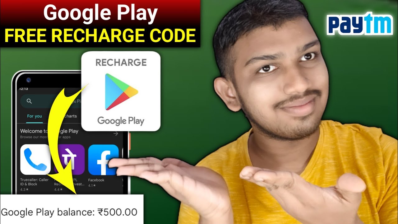 FREE Google Play Recharge Code 😱 || How to get Google Redeem Code For ...
