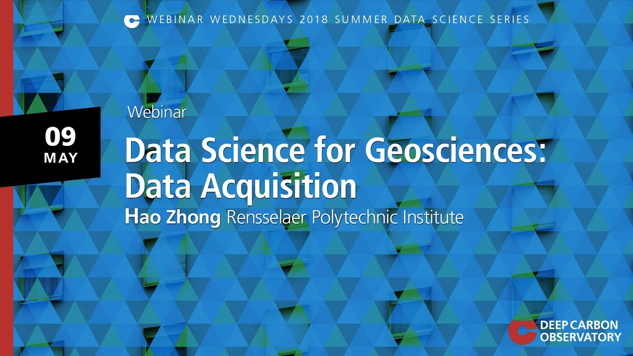 Webinar: Data Science for Geosciences: Data Acquisition - YouTube