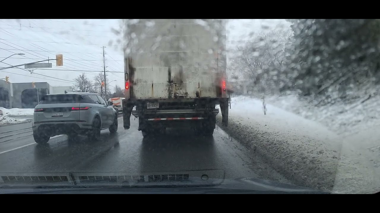 Driving in GTA. Dixie and Derry Road lane closures fiasco. - YouTube