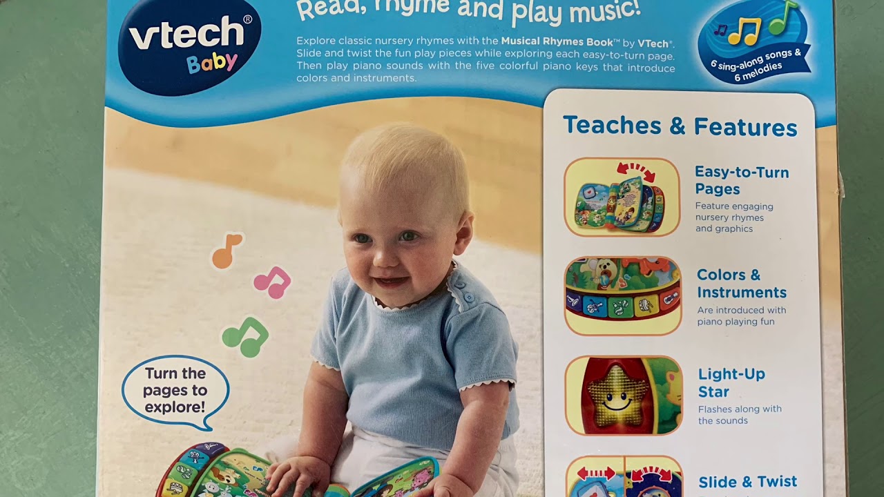 Vtech Musical Rhymes Book Review - YouTube