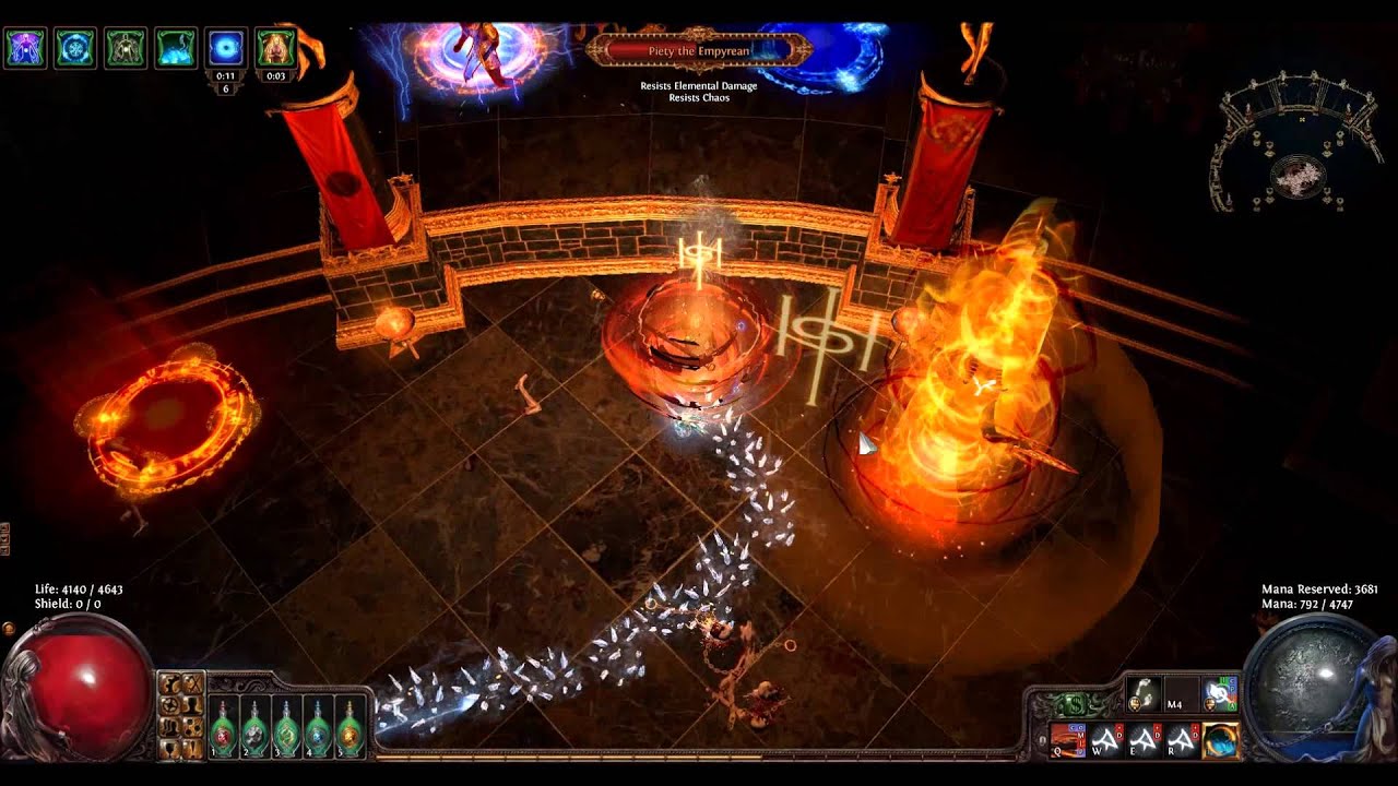Path of Exile: Scion 97 000 dps Cyclone boss compilation - YouTube