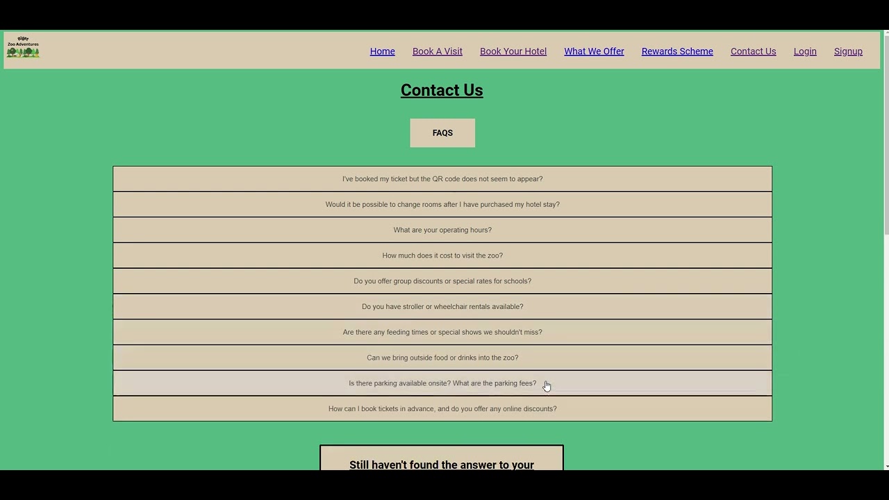 Riget Zoo Adventures Contact Us Recording - YouTube