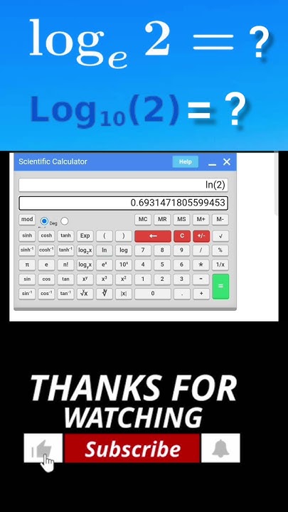 How to use virtual calculator | Calculator ki help se log ki value kaise find kare ? #shorts # ...