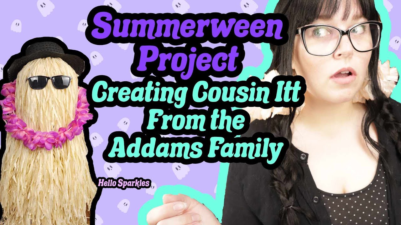 Make a Summer Themed Cousin It Craft with Me! | Summerween 2023 Décor ...