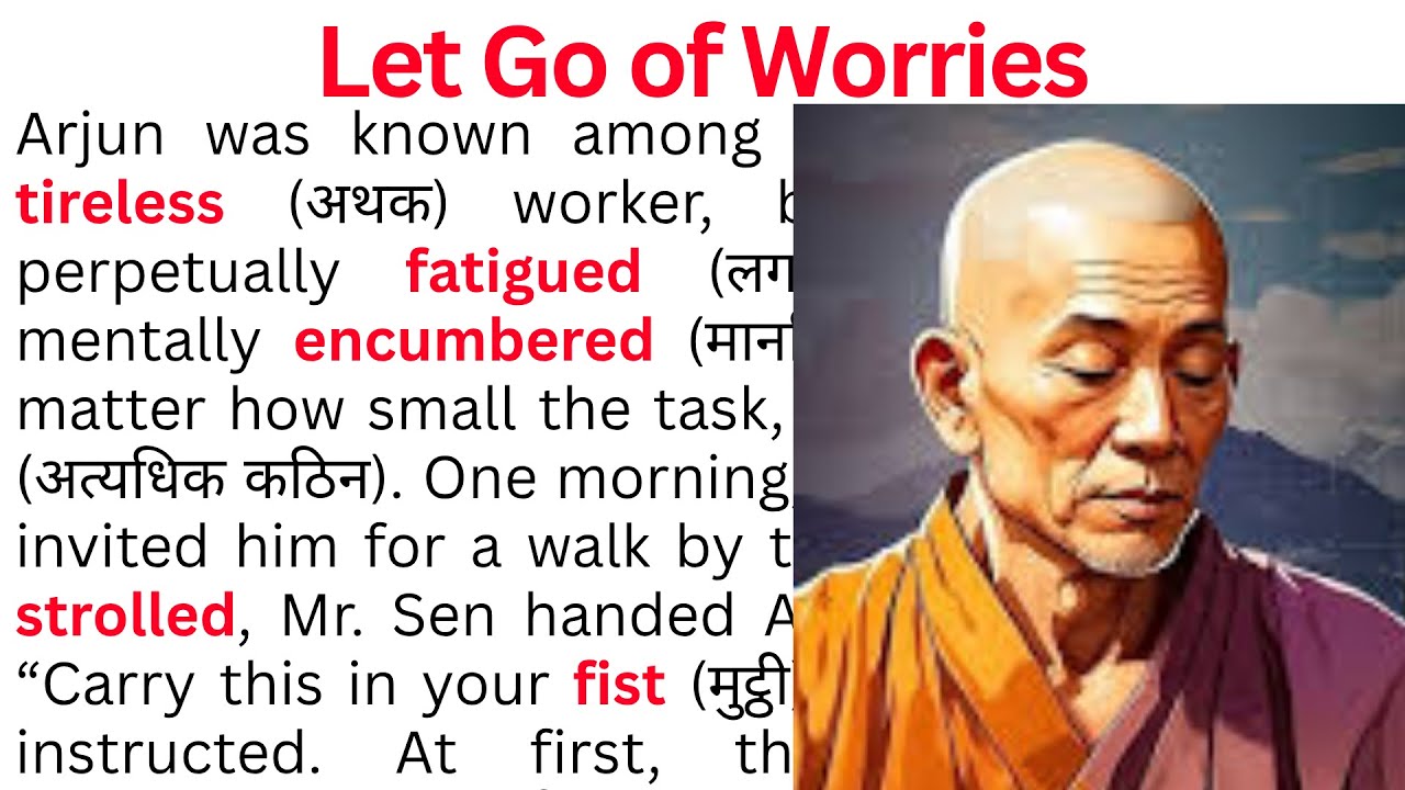 Let Go of Worries | Short Story in English | Comprehension Passage ...