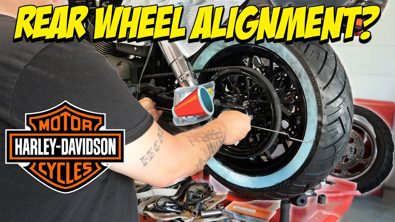 How Hard Is It To Align A Harley Rear Wheel? - YouTube