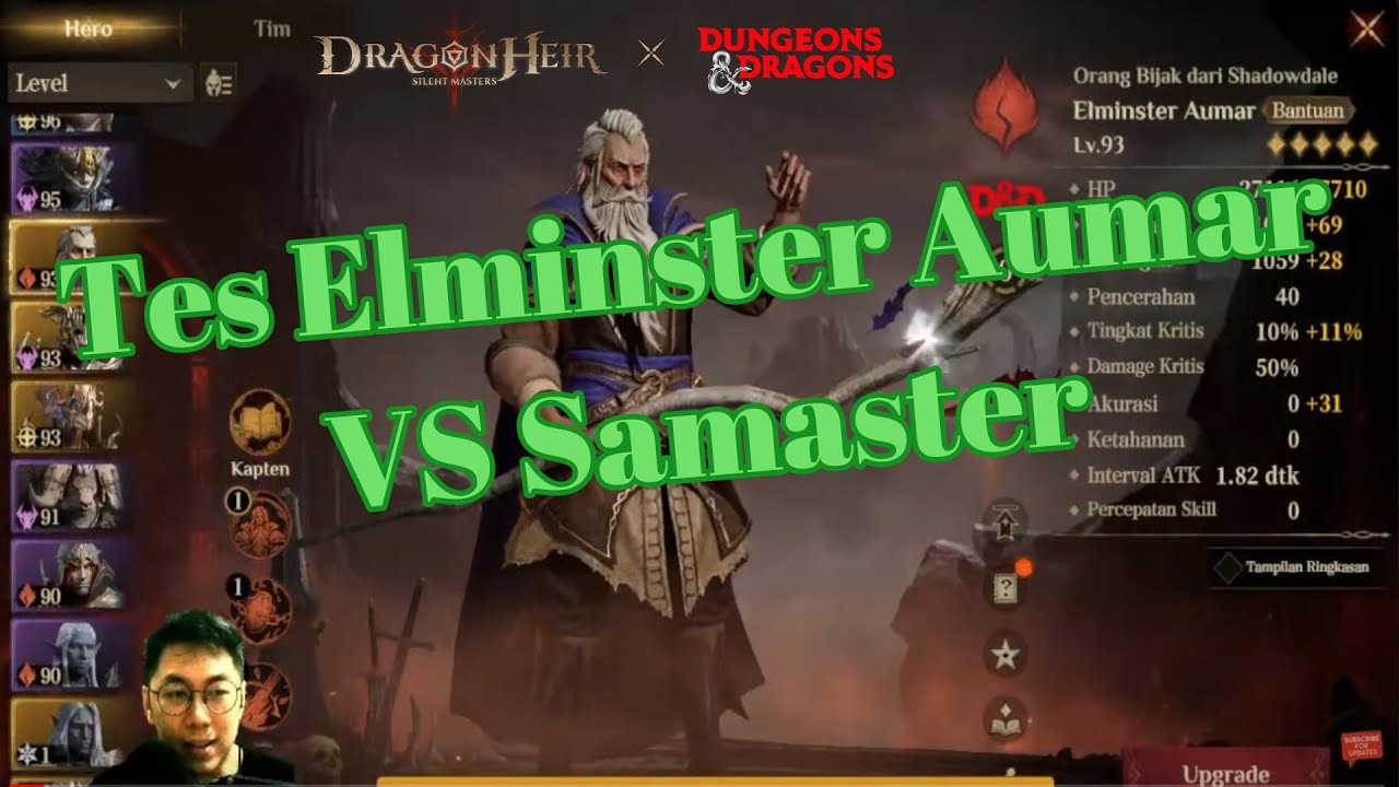 [LIVE] Dragonheir: Silent Gods x Dungeons & Dragons Tes Elminster Aumar ...
