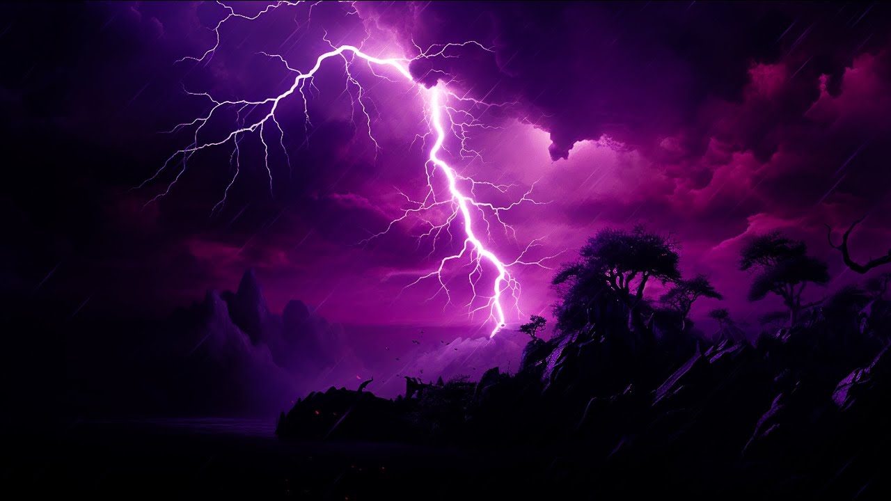 Healing Storm | ⚡ Strong Thundering Rain Sound for Sleep | Heavy Rain ...