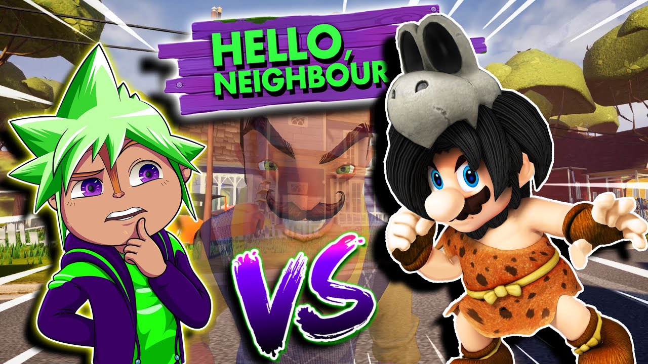 CHIPMUNK vs SUPER MARIO CAVEMAN | Hello Neighbor Mod - YouTube