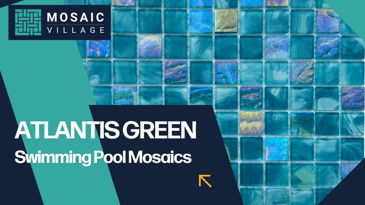 Atlantis Green Swimming Pool Mosaics - YouTube