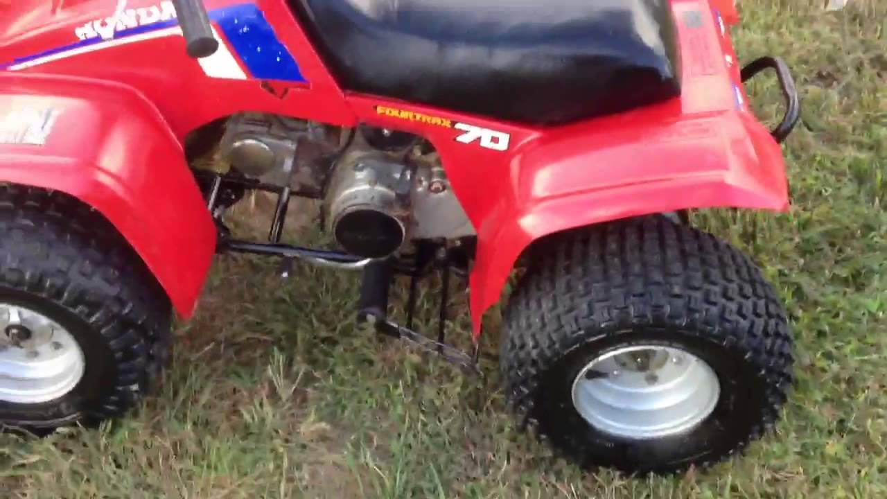 1986 Honda TRX70 kids atv - YouTube