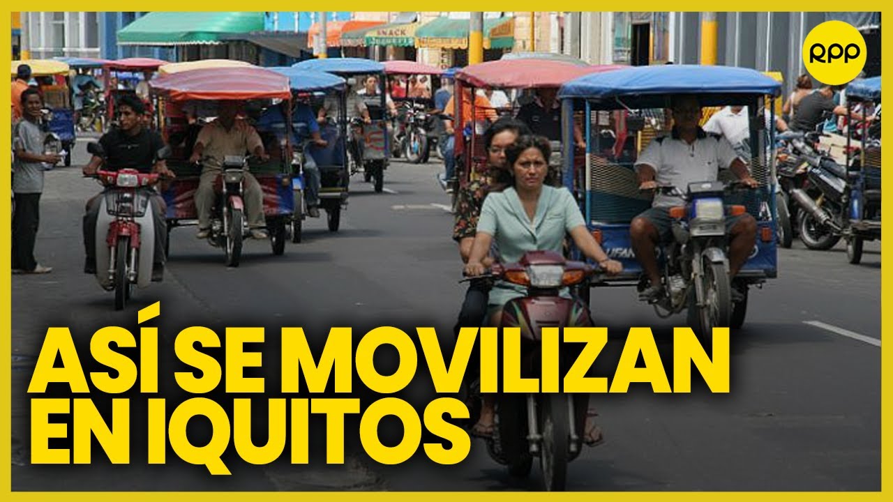 Motos y mototaxis son los principales medio de transporte en Iquitos - YouTube