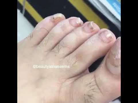 Toes waxing - YouTube