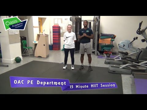 Oasis Academy Coulsdon PE - 15 Minute HIIT Workout - YouTube